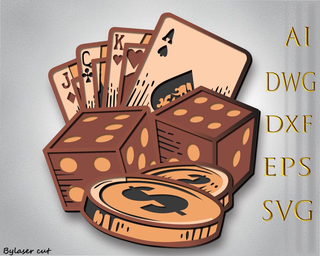 Dice Multilayer Svg,laser Cut,paper Cut File,cnc,3d Mandala,plywood ...