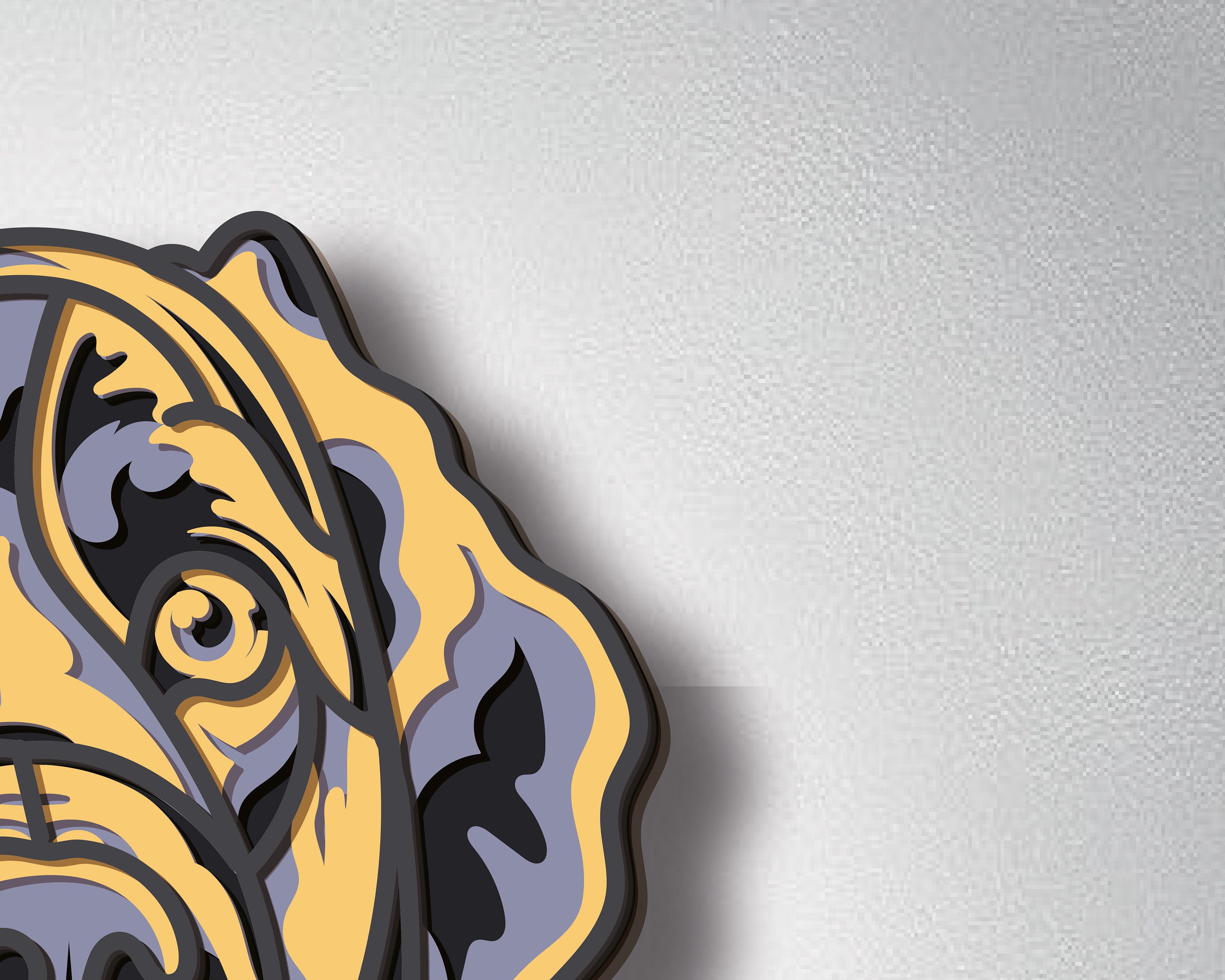Labrador Multilaer Dog SVG, Laser Cut File, CNC, Paper Cut ,digital ...