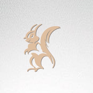 Multilayer Squirrel , Laser Cut File, SVG Ai EPS Dxf Laser Cut Wall Art, Cut Template Vector ...