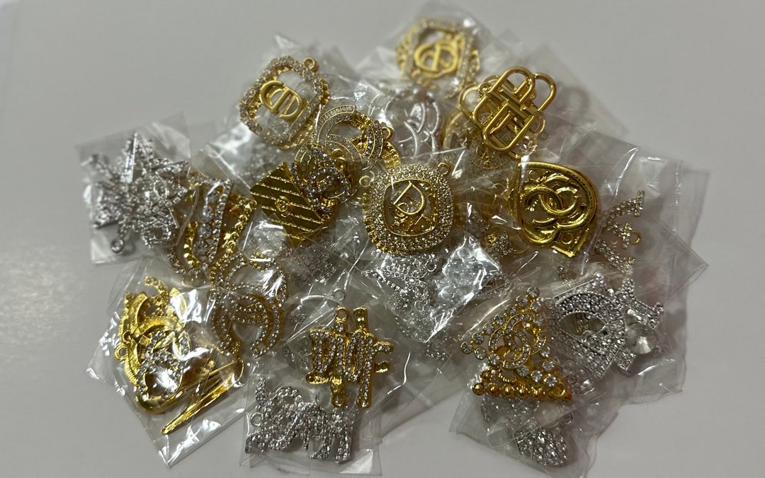 Silver and Gold Mix Designer Charms via Jewelry Making Bracelet Charms ...