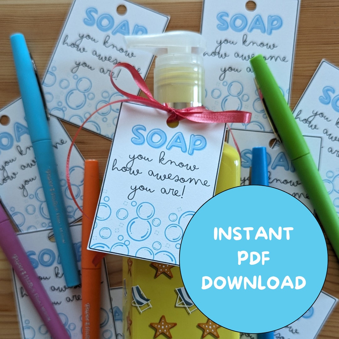 INSTANT DOWNLOAD Teacher Appreciation Week End of School Year Gift Tag ...