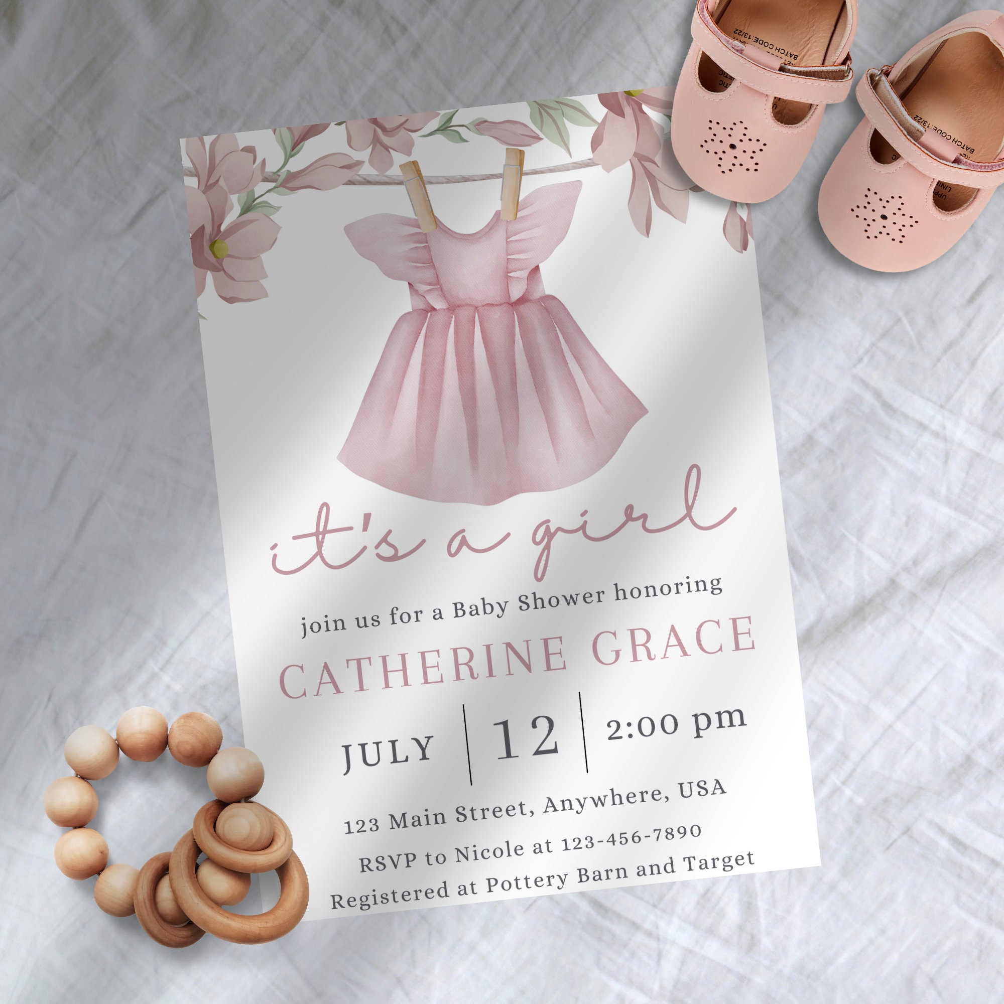 Baby Shower Invitation INSTANT DOWNLOAD, Baby Shower Invite, Baby ...