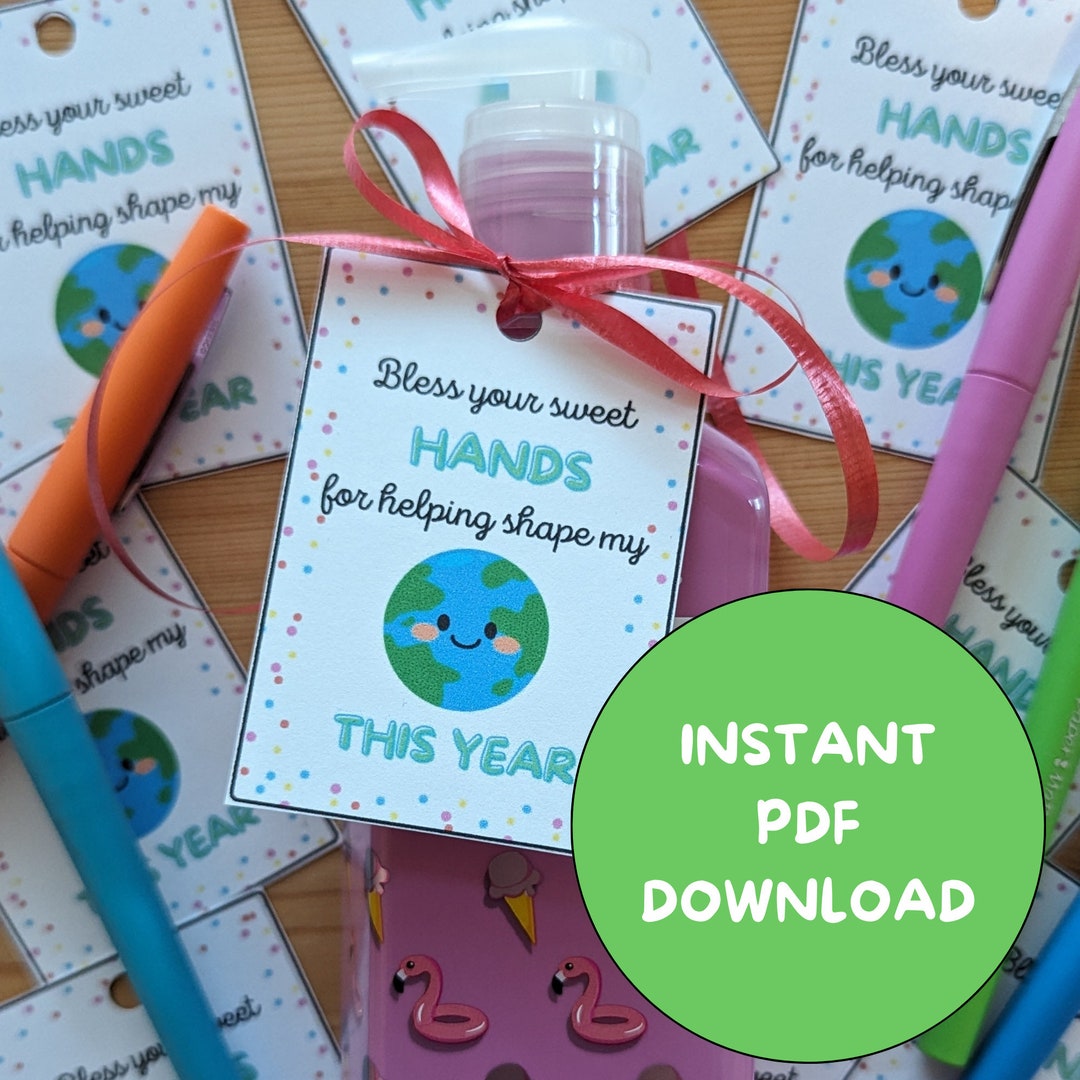 INSTANT DOWNLOAD Teacher Appreciation Week End of School Year Gift Tag ...
