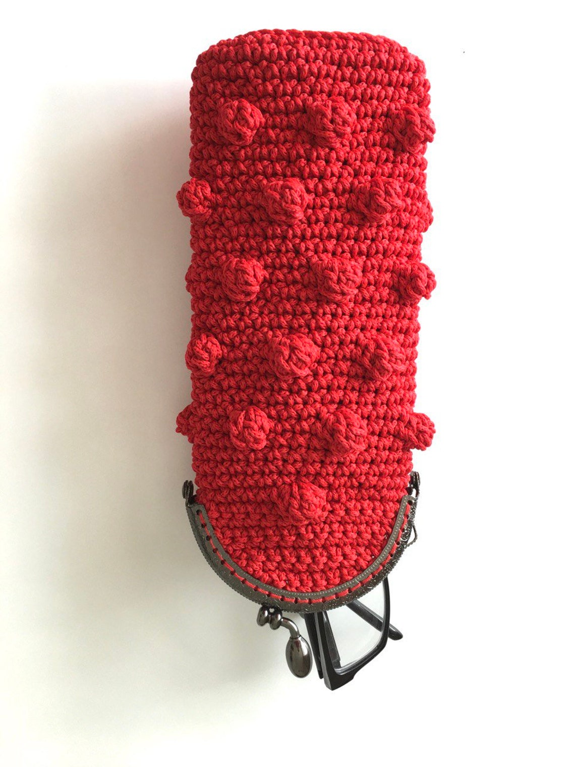 Crocheted Pattern Glasses Case (rus, Eng) Vintage Glasses Case Pattern ...
