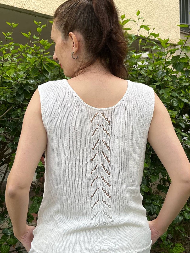 EASY Knitting Pattern Summer Tank Top | Everyday Tank | Vest Pattern ...