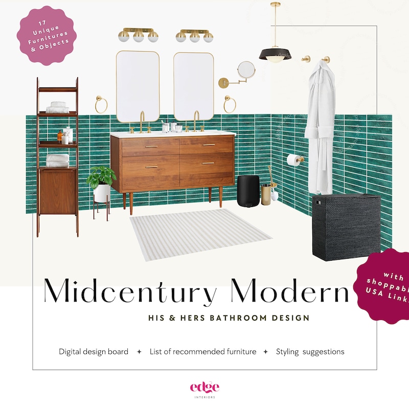 Bathroom Design Board - Etsy