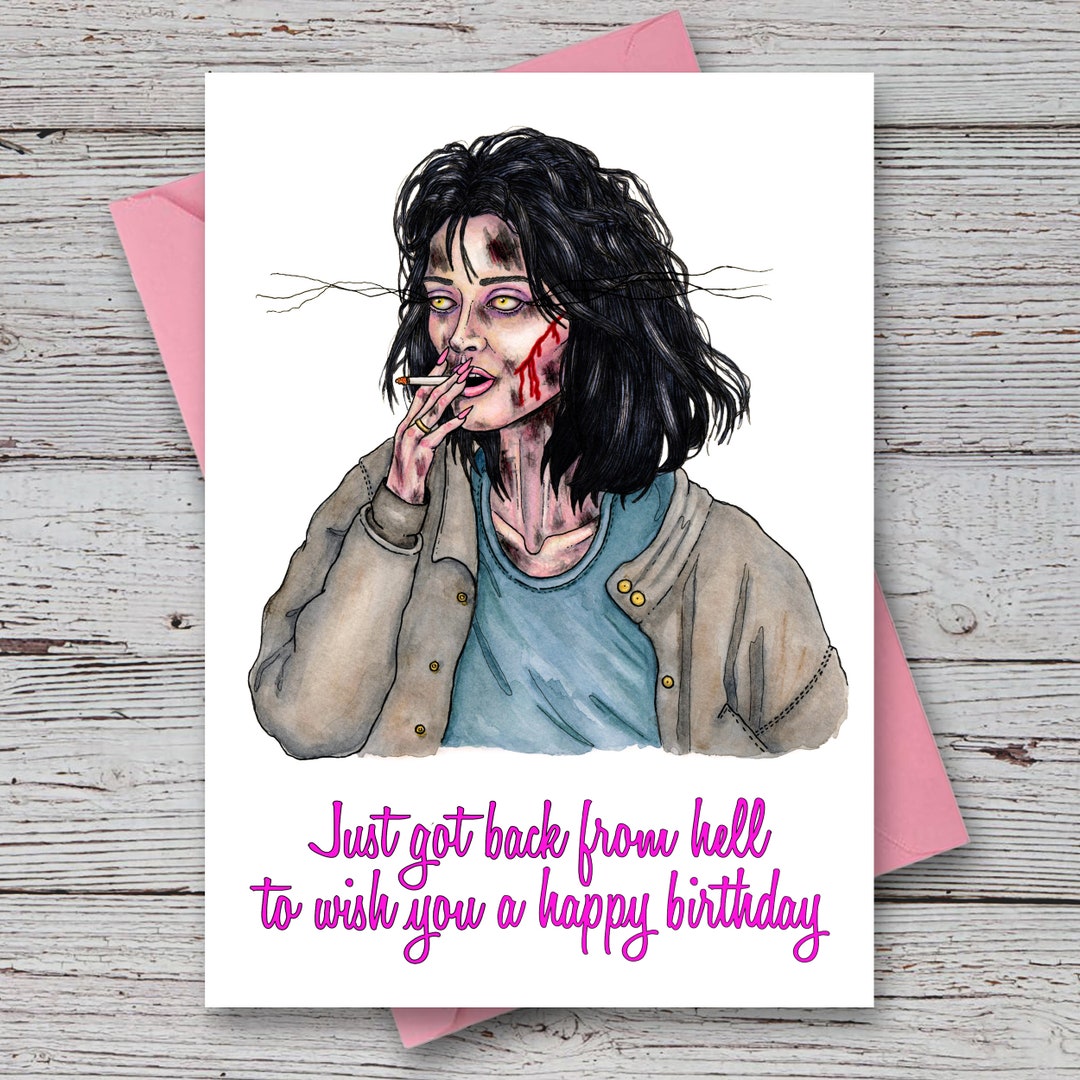 BACK FROM HELL Birthday Card - Etsy