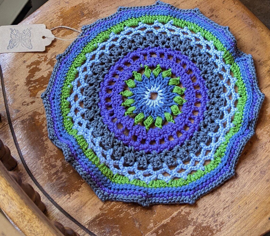 Crocheted Meditation Mandala - Etsy