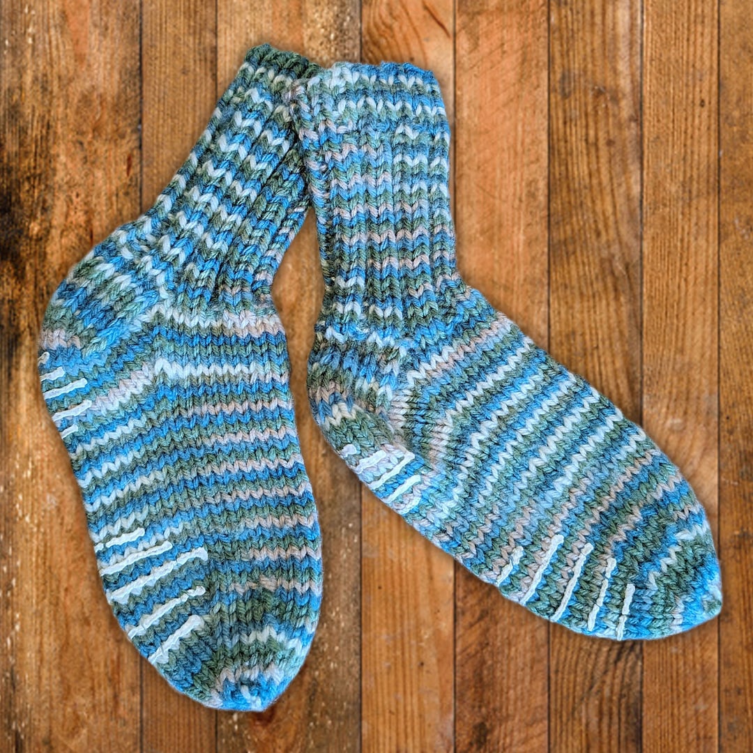Knitted Kids Socks With Tread - Etsy