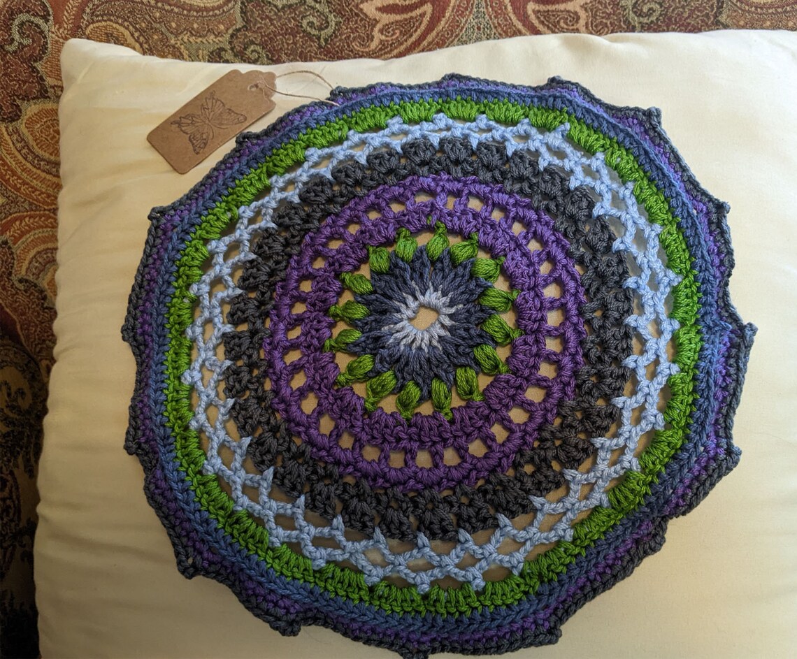 Crocheted Meditation Mandala - Etsy