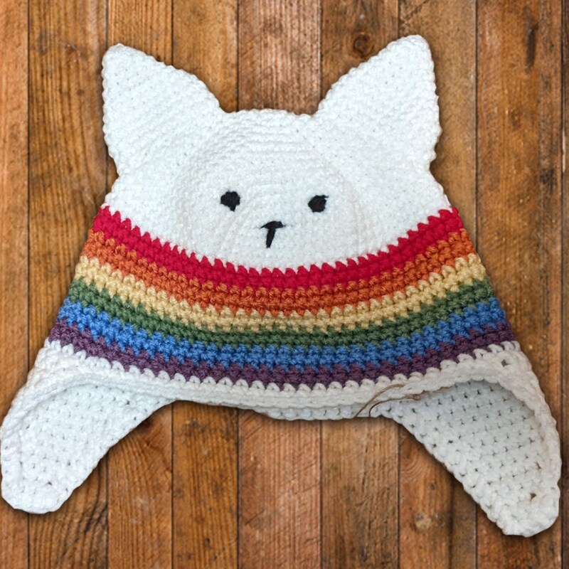Rainbow Cat Hat - Etsy