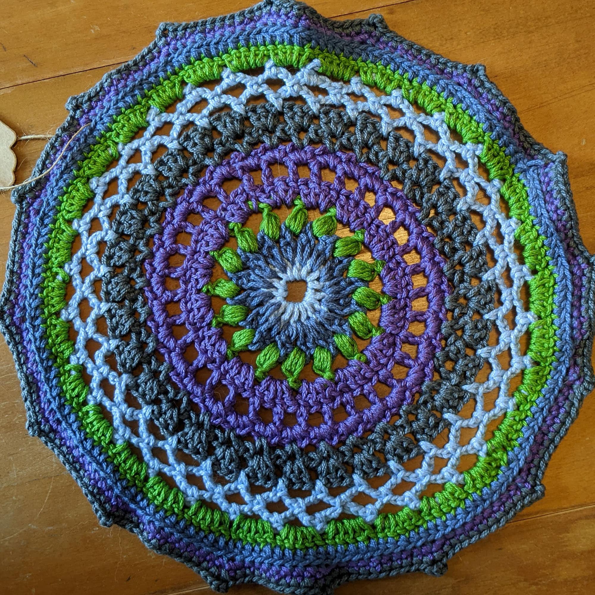 Crocheted Meditation Mandala - Etsy