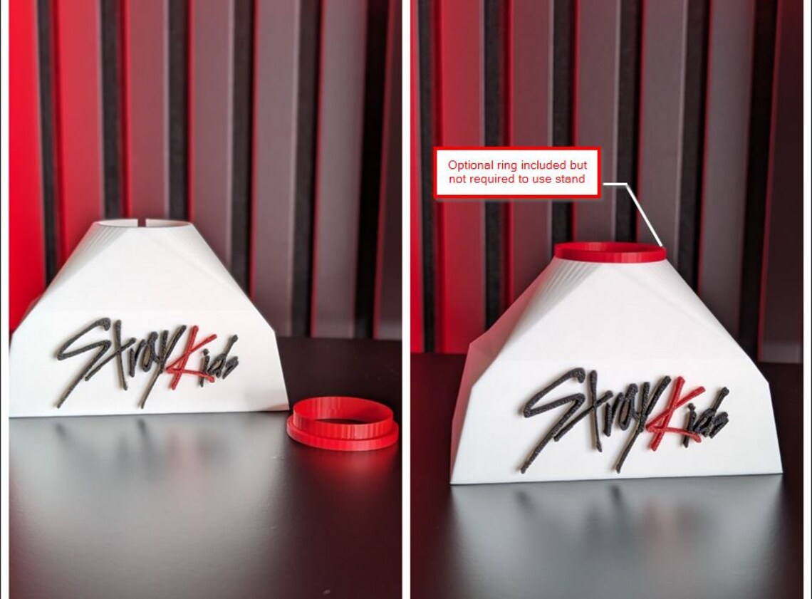 Stray Kids SKZ Kpop Lightstick Stand V2 SK Logo / Holder V2 SKZ Kpop Stay Fan Gift Customizable ...