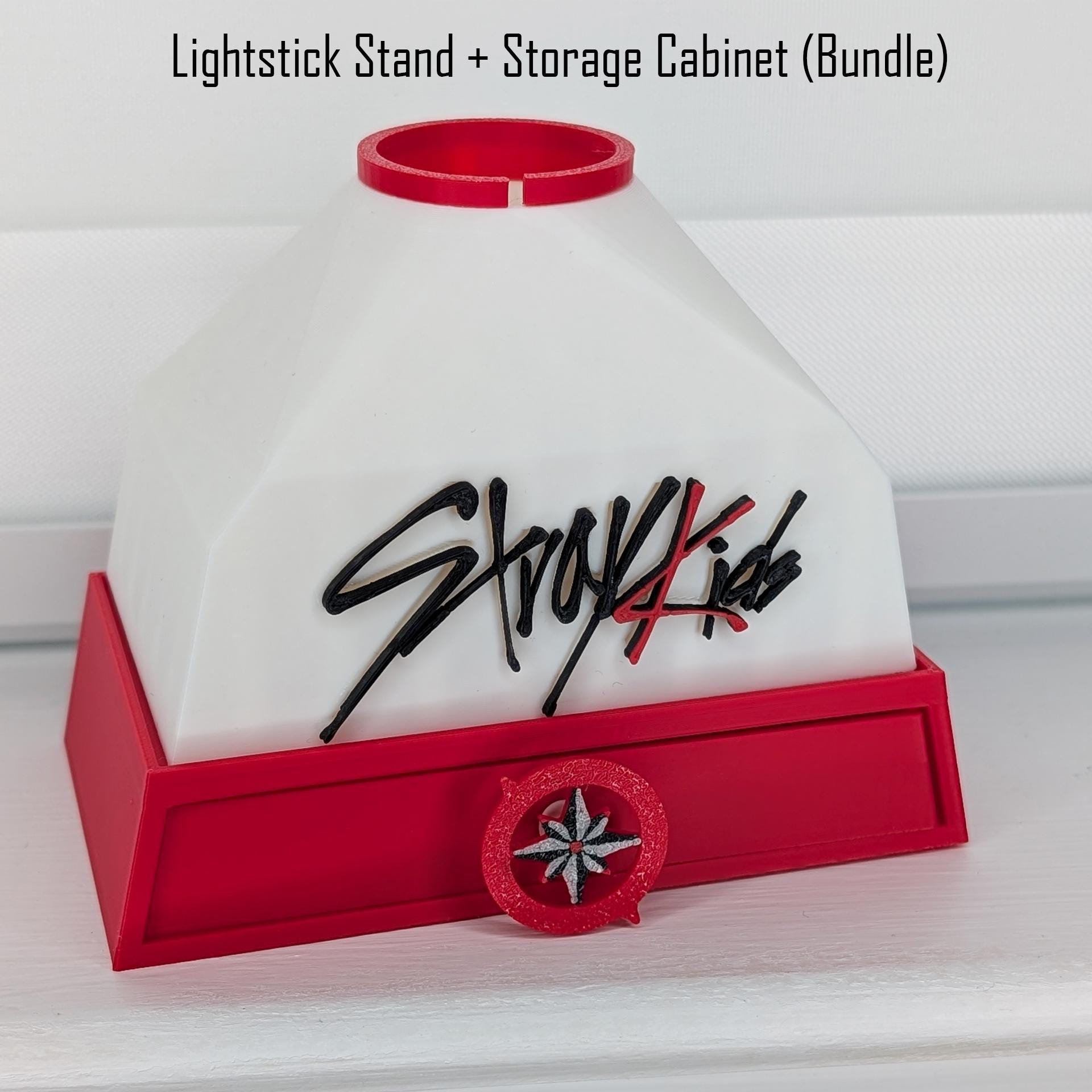 Stray Kids SKZ Kpop Lightstick Stand SK Logo Holder | Optional Cabinet ...