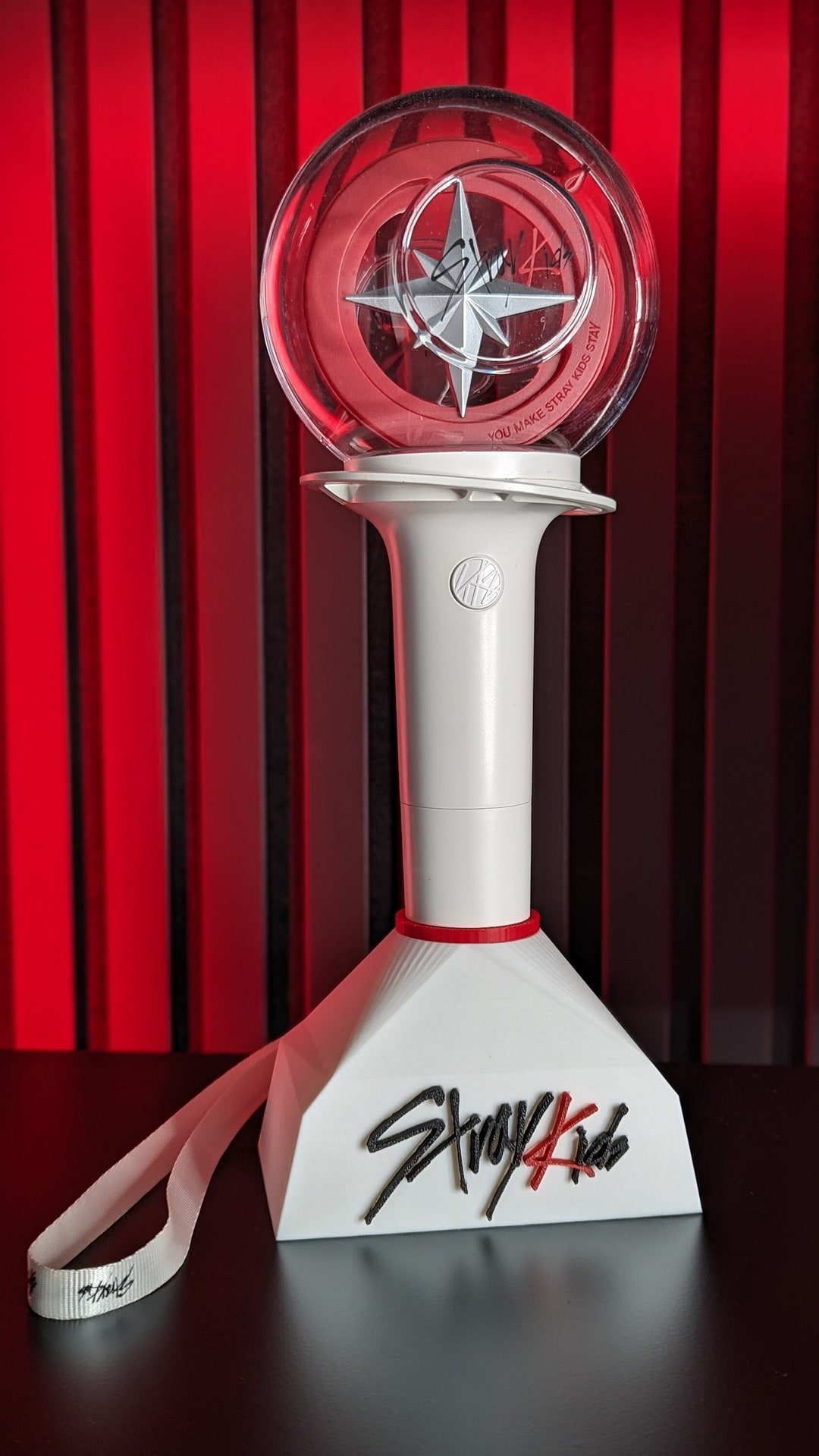 Stray Kids SKZ Kpop Lightstick Stand SK Logo Holder | Optional Cabinet ...