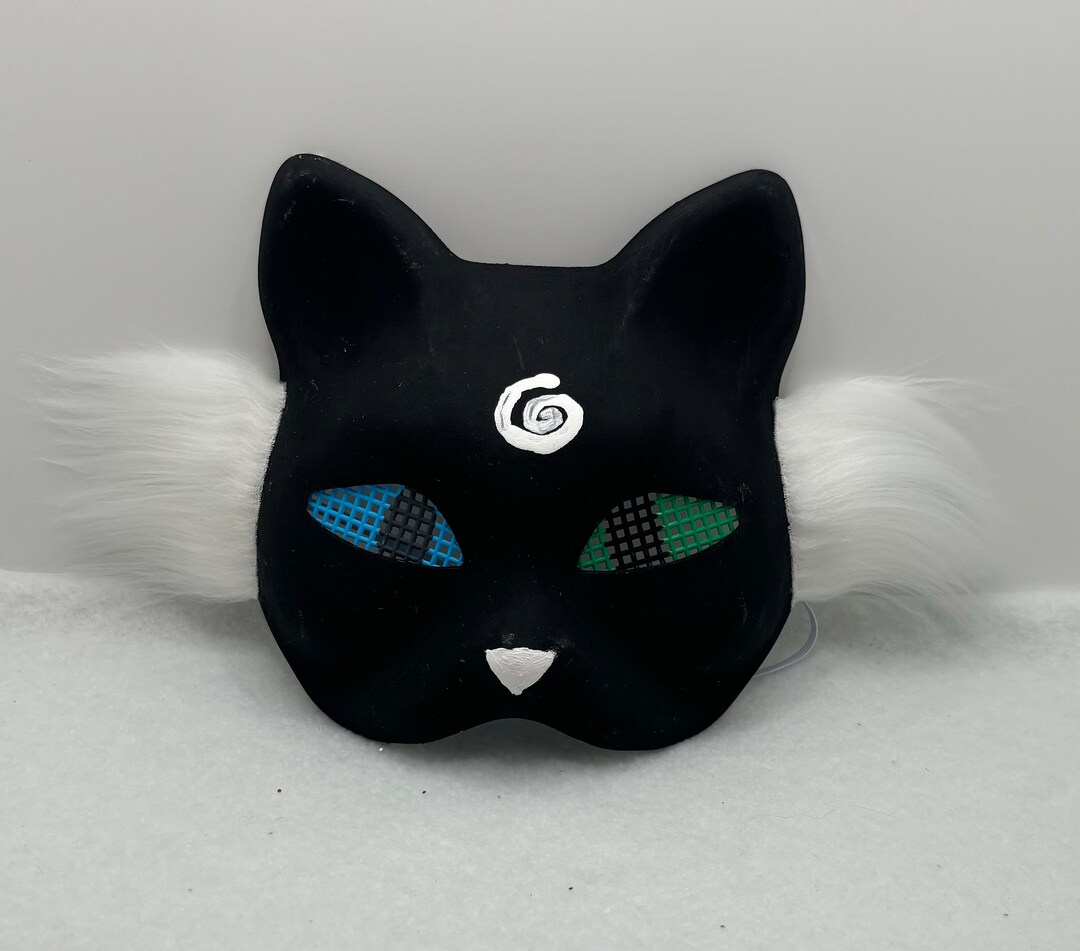 Hand Painted Therian Mask - Etsy