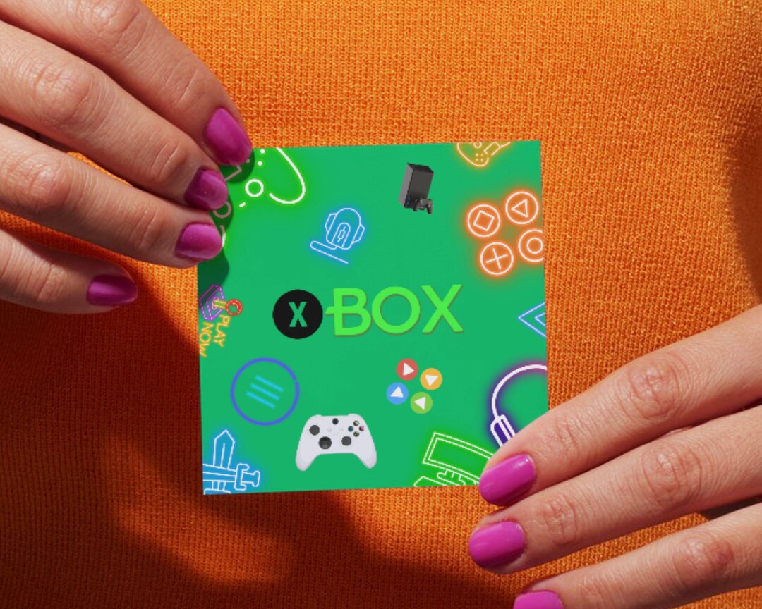 Xbox Gaming Birthday Card Happy Birthday Gaming Card Xbox Card Birthday ...