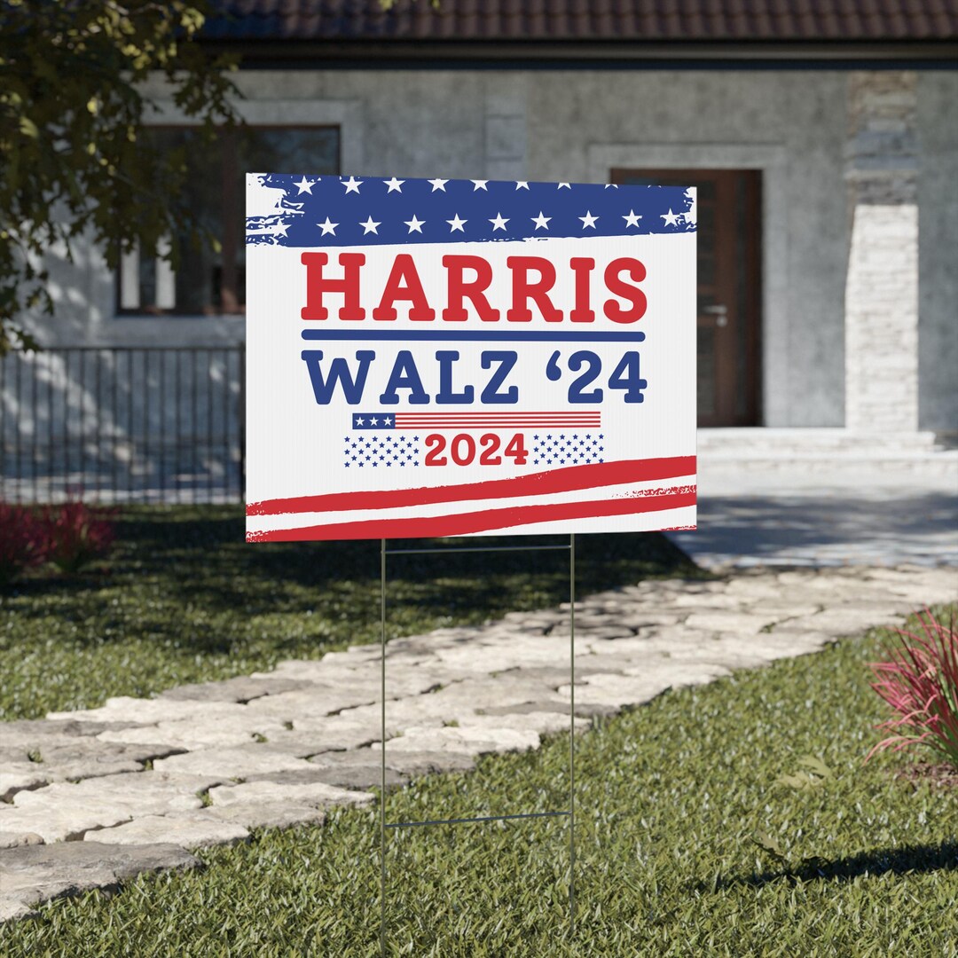 Harris Walz Yard Sign, Unity Over Division Yard Sign, Vote Kamala ...