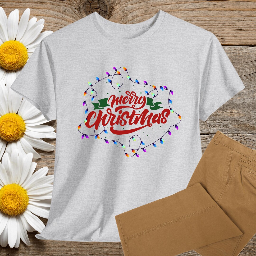Christmas Lights Sweatshirt, Christmas Lights Tshirt, Merry Christmas ...