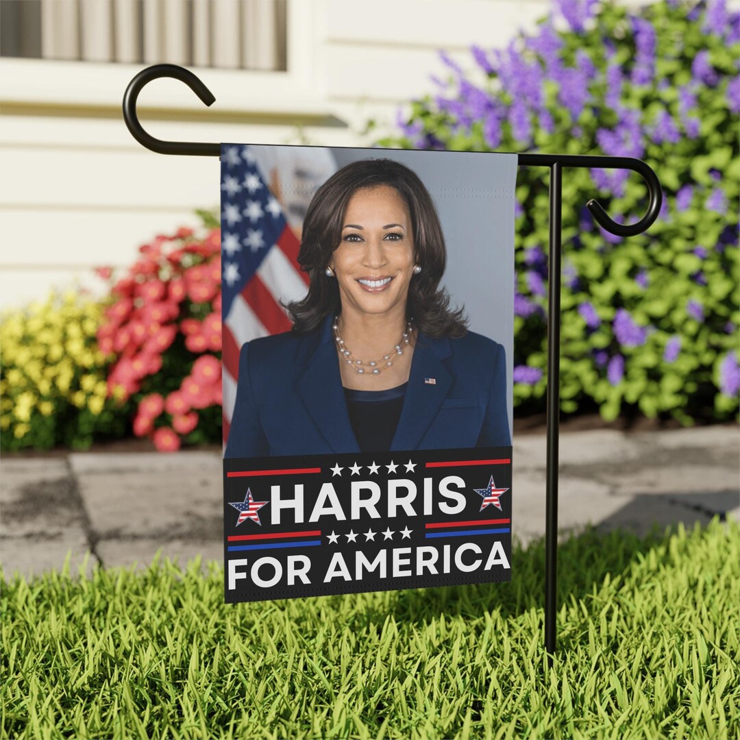 Kamala Harris Garden Banner, Us Election 2024, President Election ...