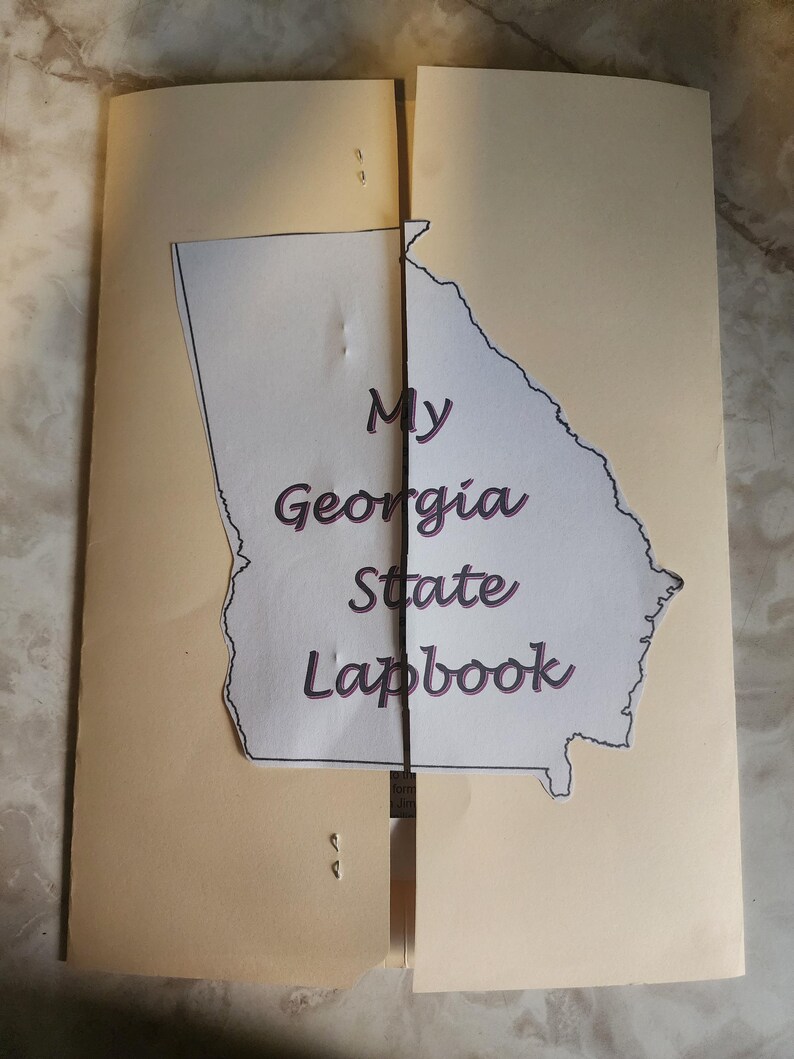 My State of Georgia Lapbook - Etsy