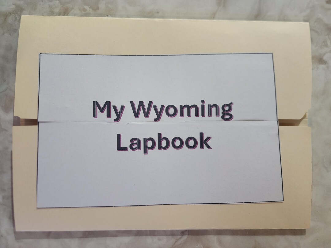 My State of Wyoming Lapbook - Etsy