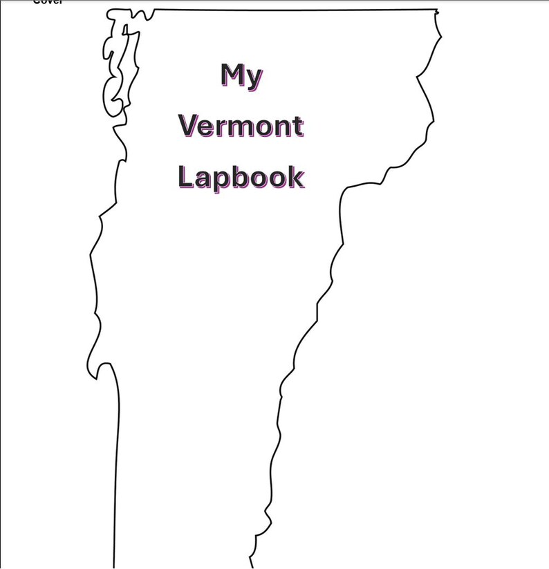 State of Vermont Lapbook - Etsy