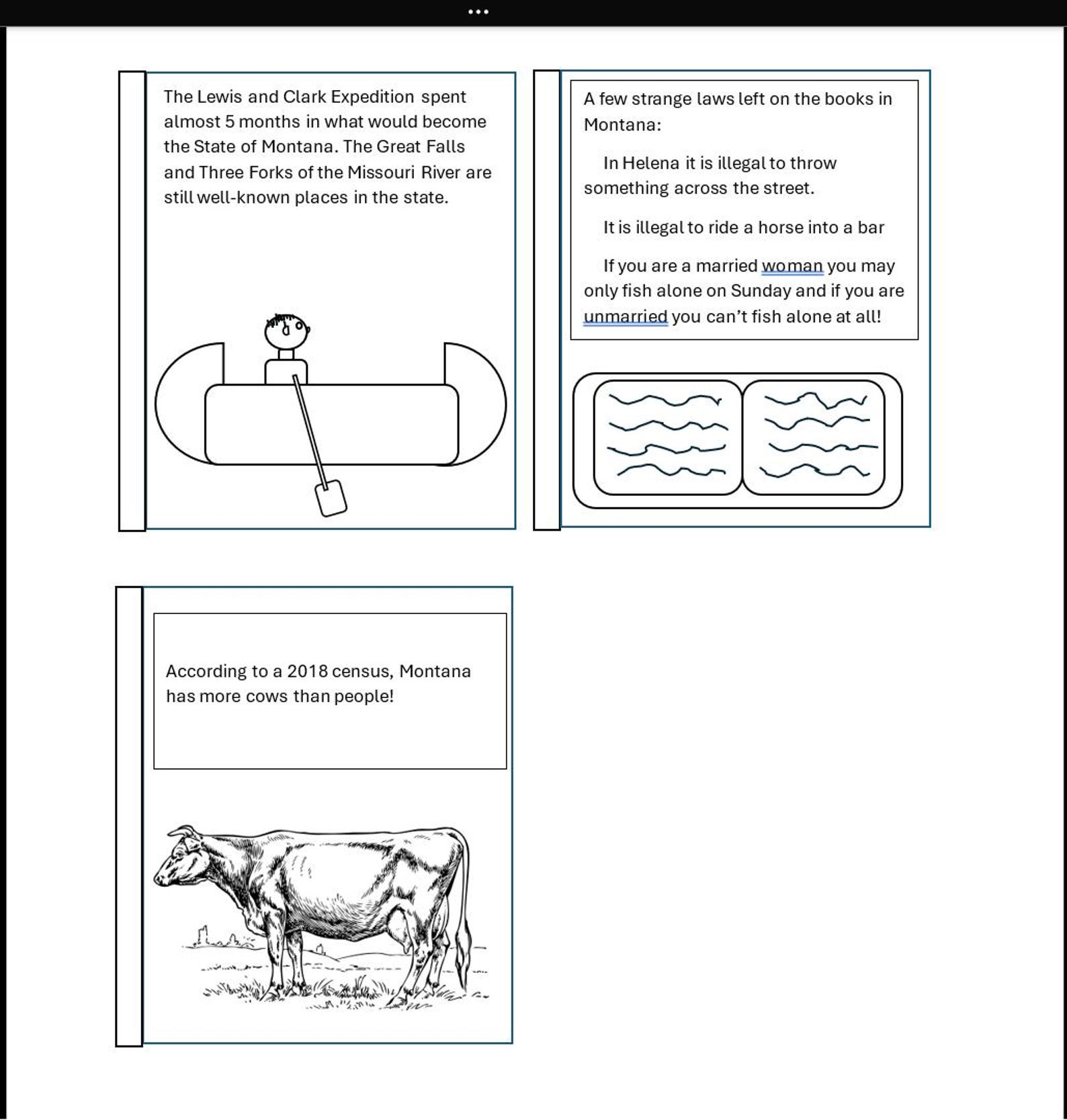 State of Montana Lapbook - Etsy