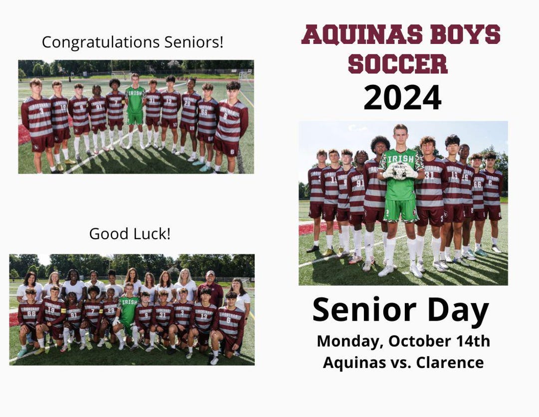 Senior Night Brochure Template - Etsy
