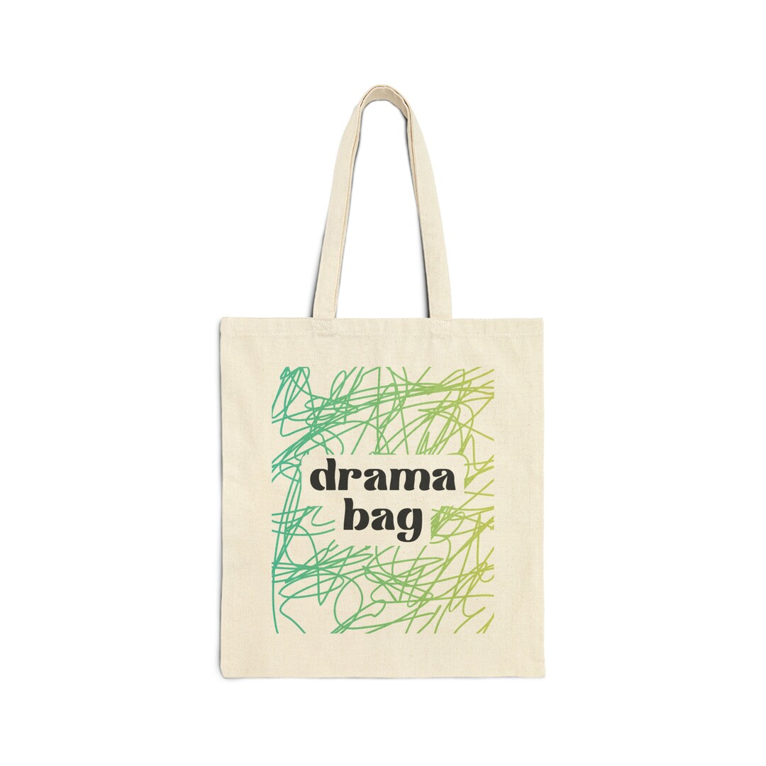 Cotton Canvas Tote Bag - Drama Bag - Etsy