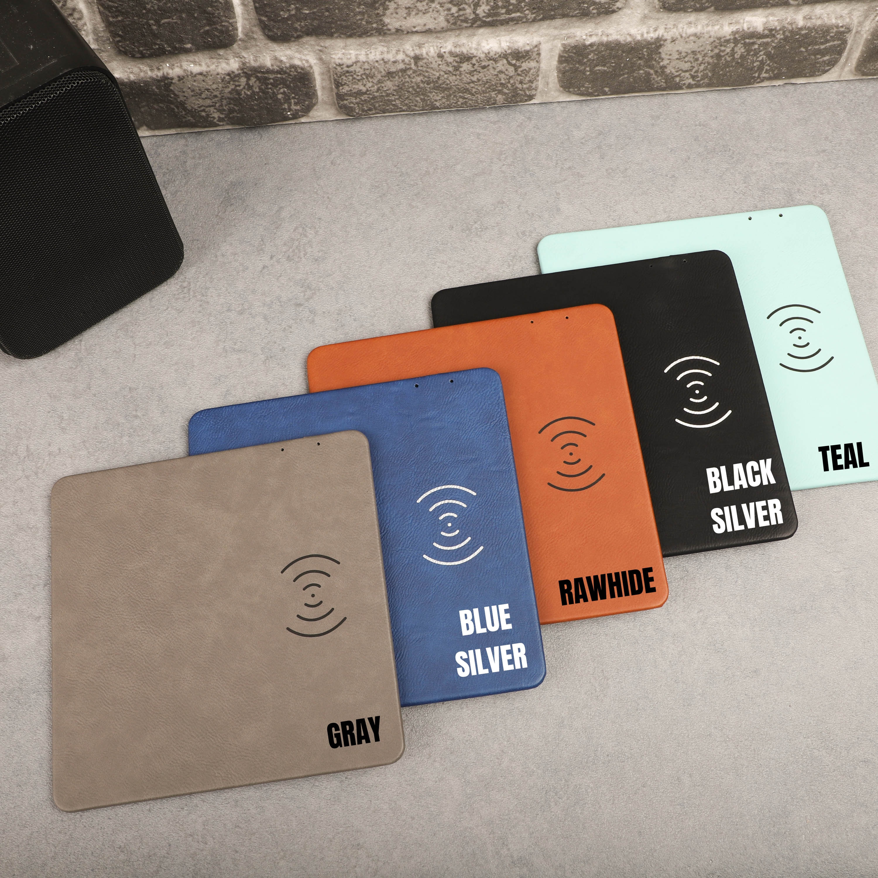 Custom Charging Mat, Personalized Wireless Charger Pad, Leather Mouse ...