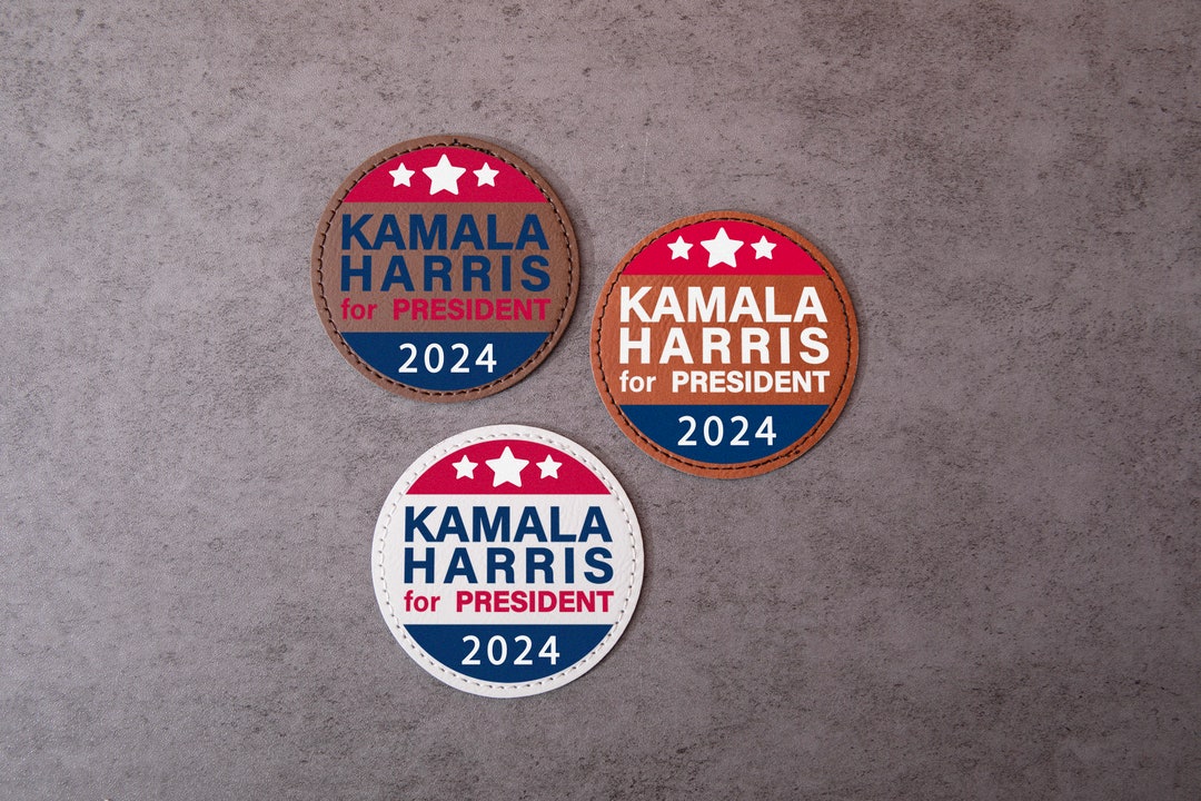 Kamala Harris for President 2024 Patch, Madam President Leather Patch ...
