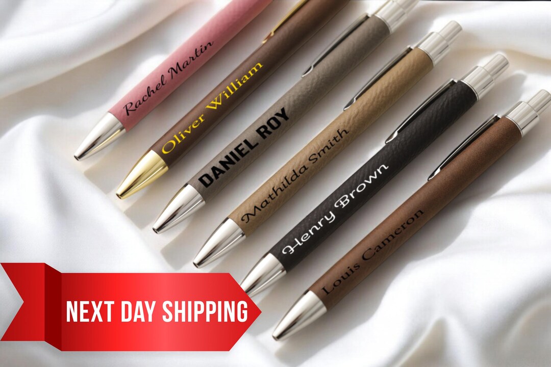 Custom Leather Pen, Personalized Pen, Leather Pen, Teacher Gift ...
