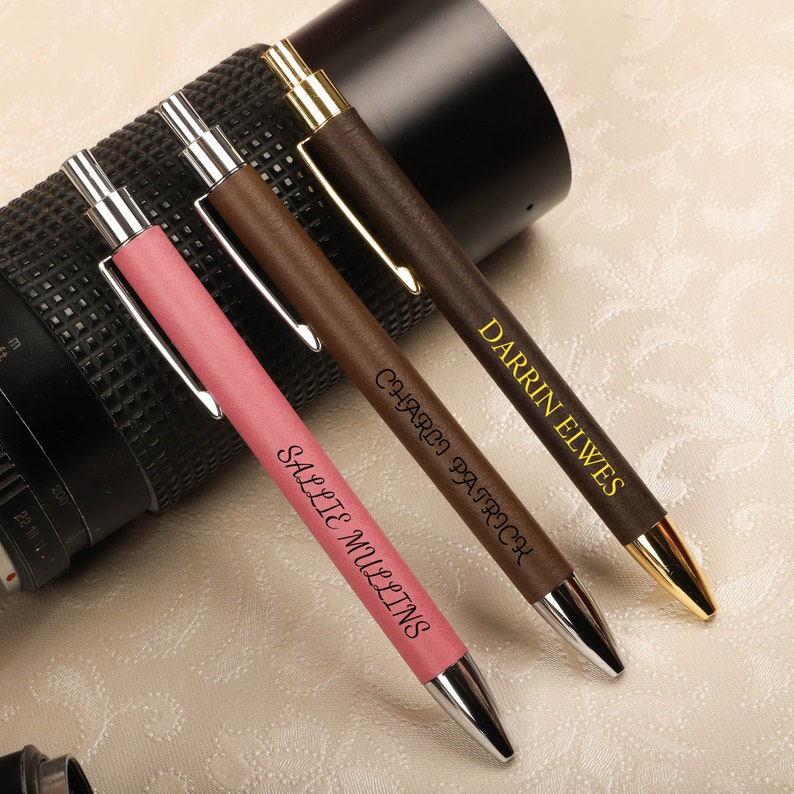 Custom Leather Pen, Personalized Pen, Leather Pen, Teacher Gift ...