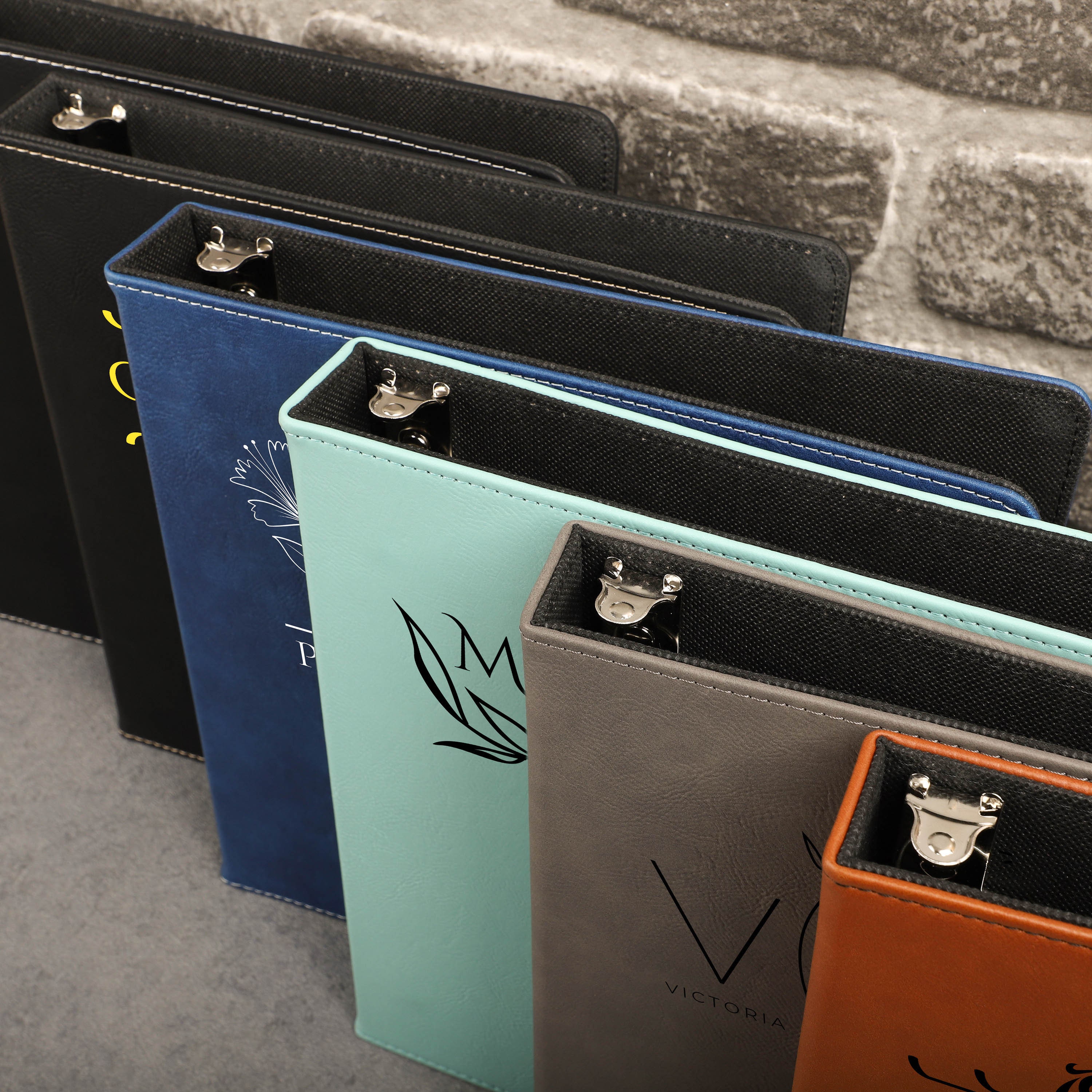 Personalized Leather Binder, Custom Leather Binder, Custom Wedding Gift ...
