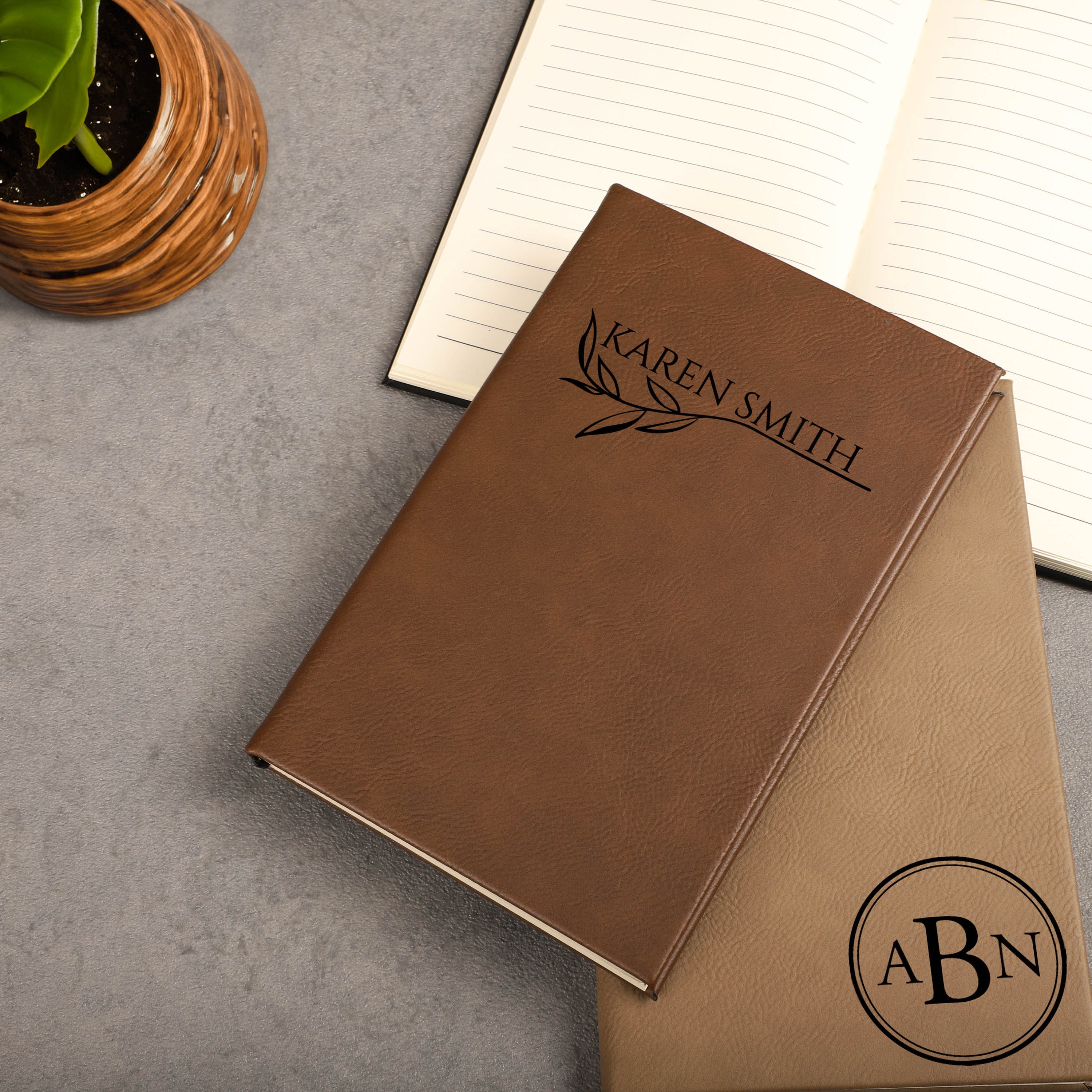 Custom Company Logo Journal, Custom Business Company Logo Leather ...