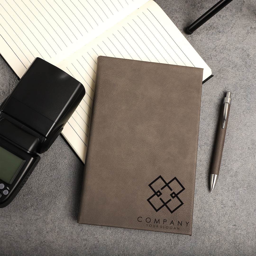 Custom Company Logo Journal, Custom Business Company Logo Leather ...