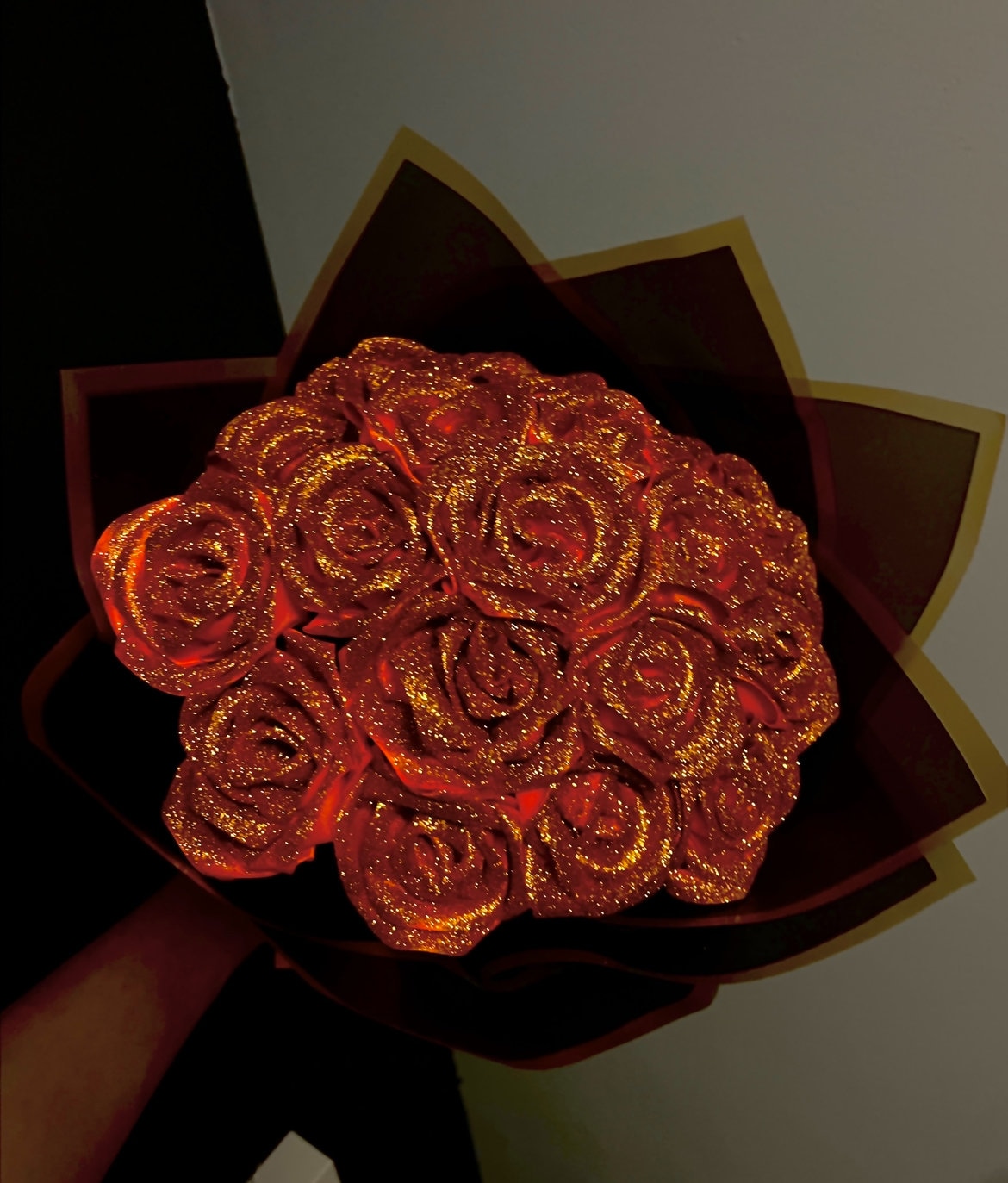 Eternal Rose Bouquet, Ribbon Rose Bouquet, Handmade Fake Flower Bouquet, Rose Bouquet, Ramo ...