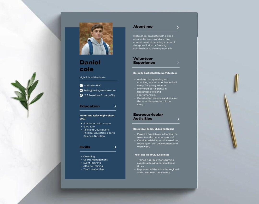 Professional Resume , Resume Template Word, Google Docs, Apple Pages ...