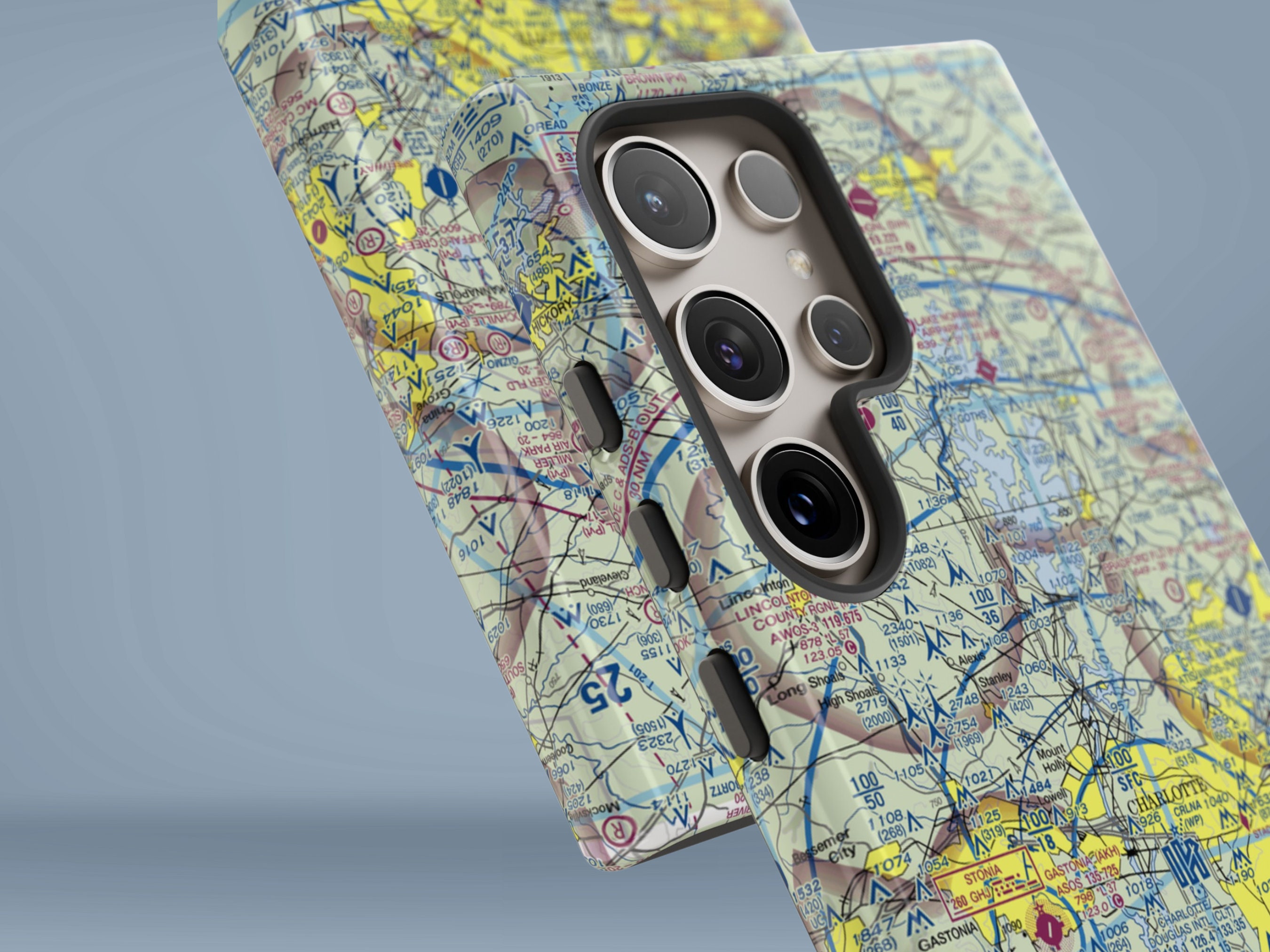 Personalized Aviation Cell Phone Case With Sectional Map and Custom ...