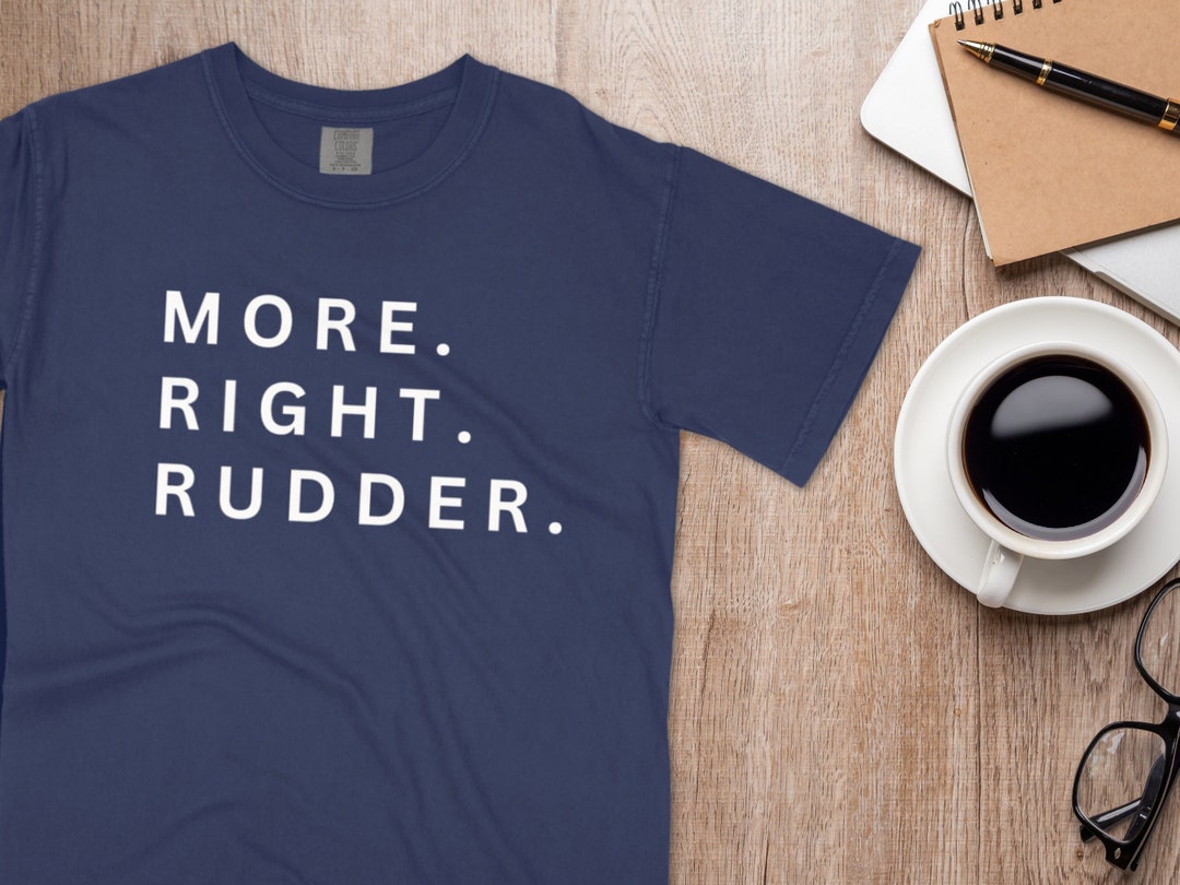 Funny Aviation Gift for Pilot More Right Rudder Student Pilot T Shirt ...