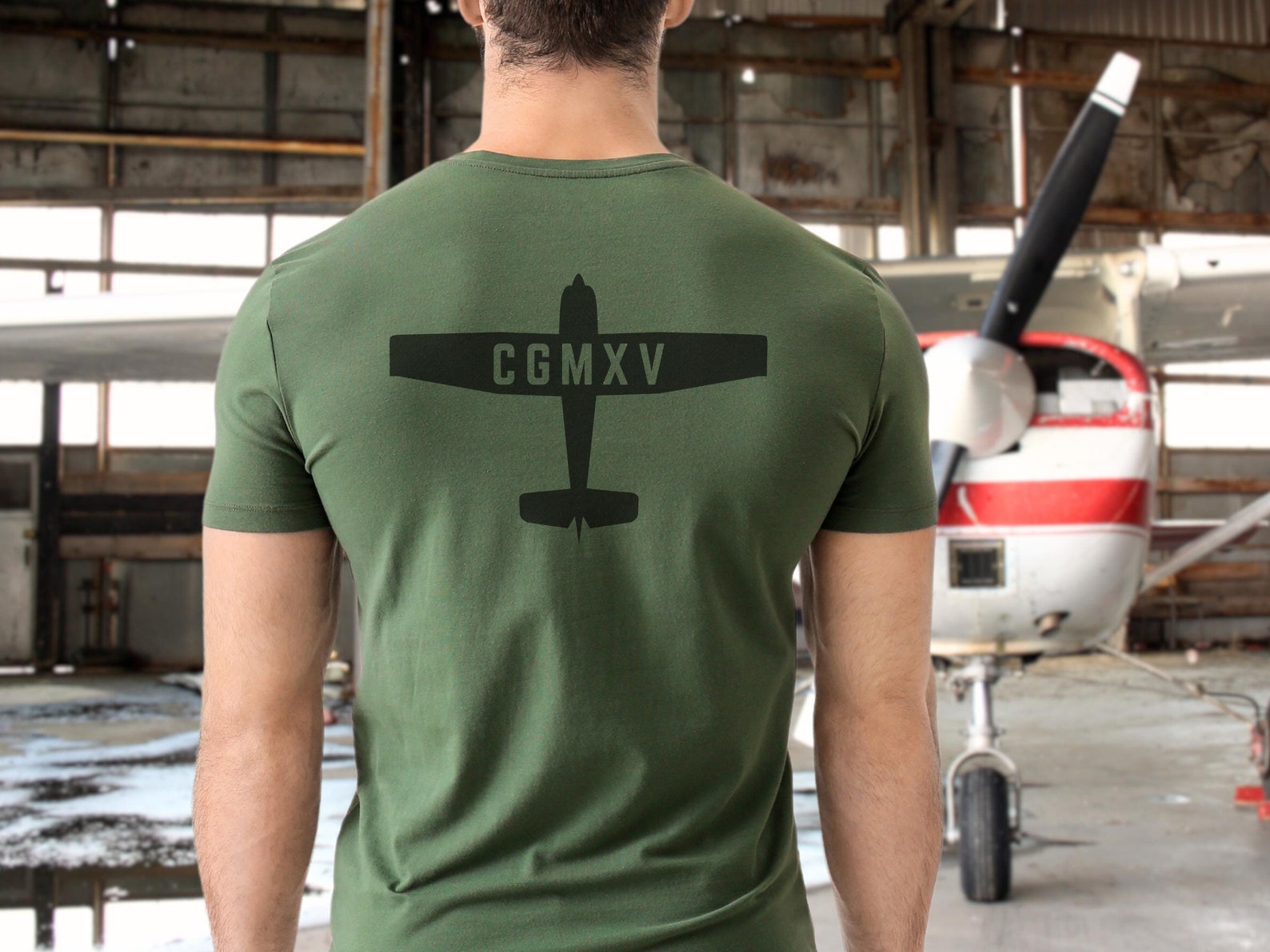 Personalized Airplane Tail Number T-shirt Aircraft Registration Tee ...