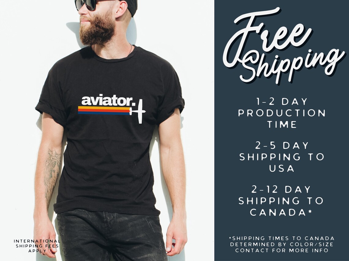 Retro Aviator T Shirt for Pilots and Aviation Enthusiasts Vintage Gift ...