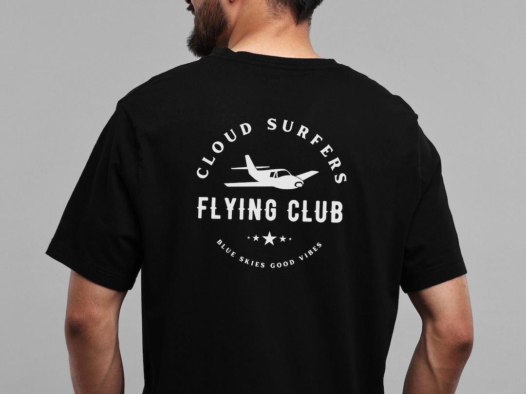 Vintage Flying Club T-shirt Cloud Surfers Flight Club Gift for Pilot ...