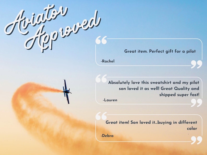 Aviator Sweatshirt Gift for Pilot Aviate Navigate Communicate Heading ...