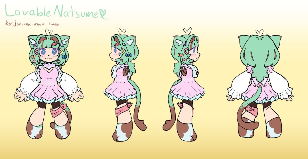 Vtuber Pngtuber Design Reference Sheet Chibi Artstyle - Etsy Australia