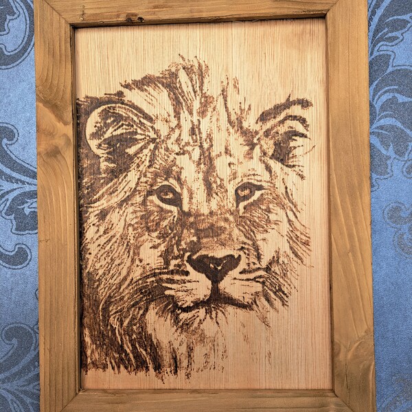 Framed Pyrography Art of Clint Eastwood - Etsy