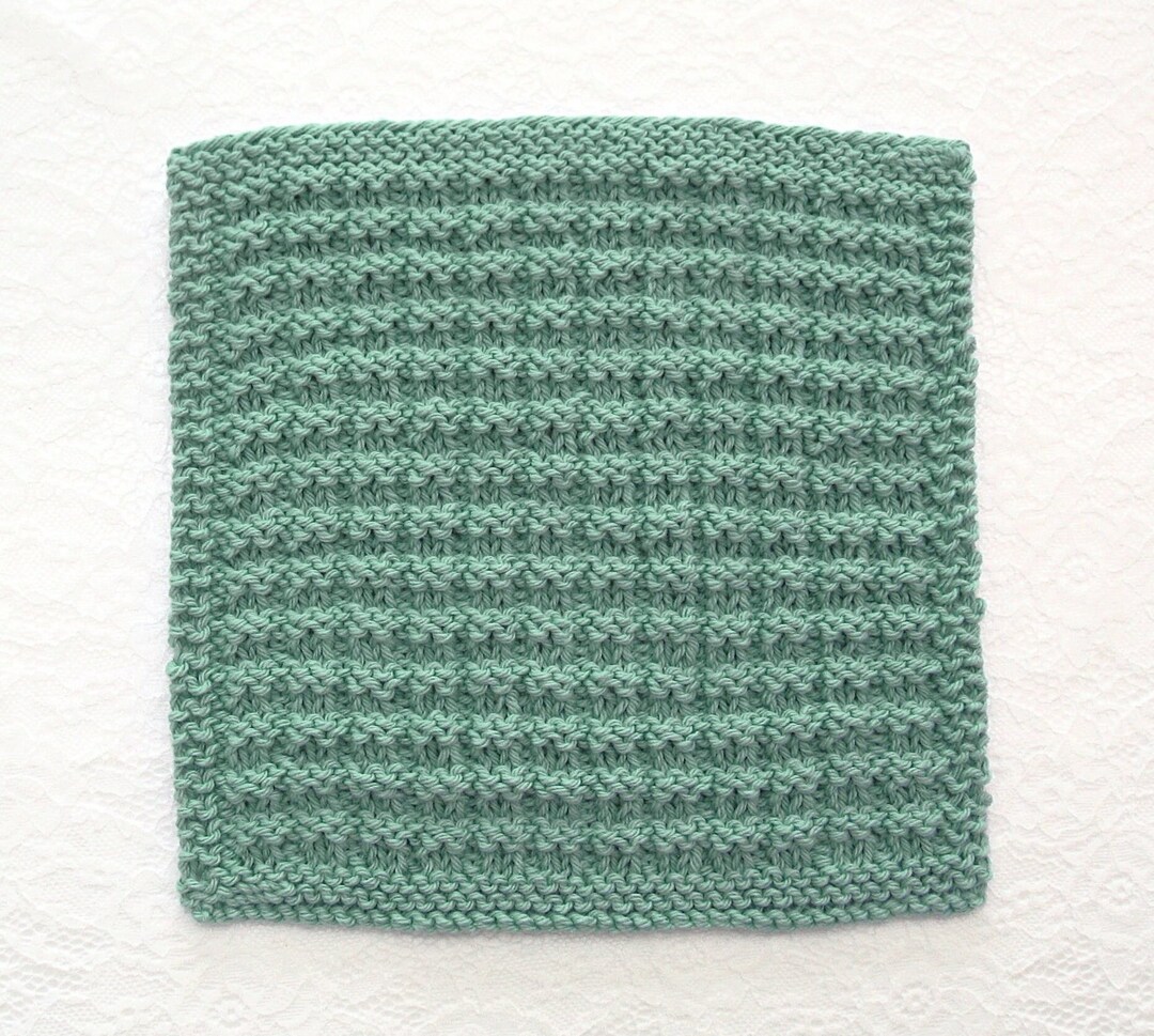 Lavette en coton fait main, lavette en tricot à la main, lavette de ...