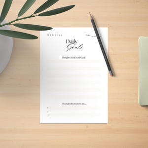 Printable Thought Reflection Template | Goal Setting | PDF | Habit ...