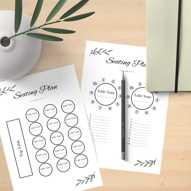 Printable Seating Plan Template | Wedding Seating Plan Template ...